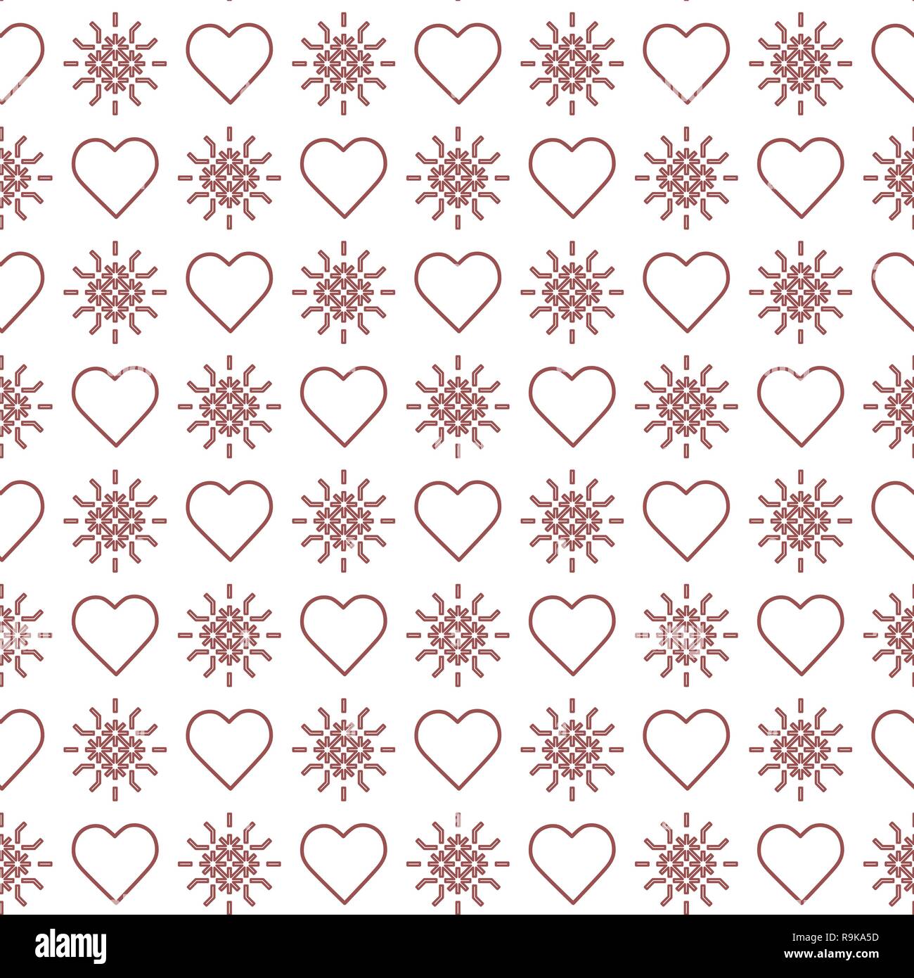 Cute seamless pattern with hearts. Happy Valentine's Day. Romantic ...