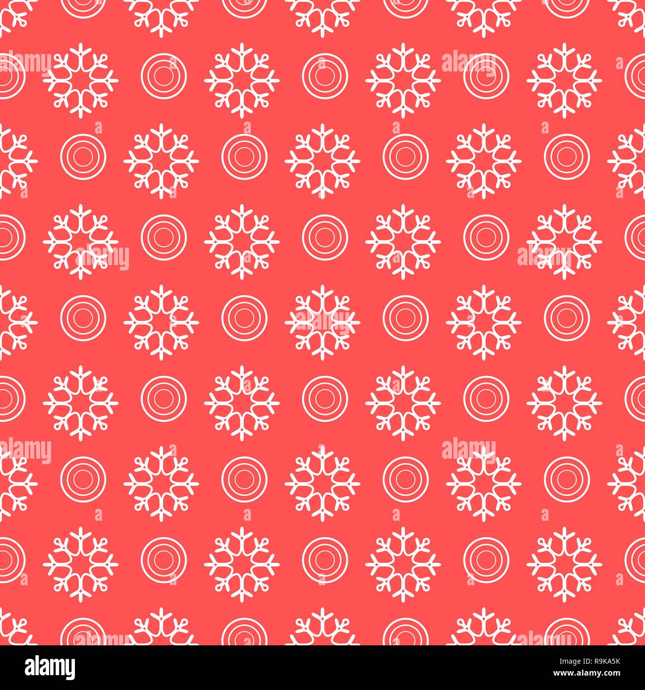 Winter seamless pattern with snowflakes and circles. Design for banner ...