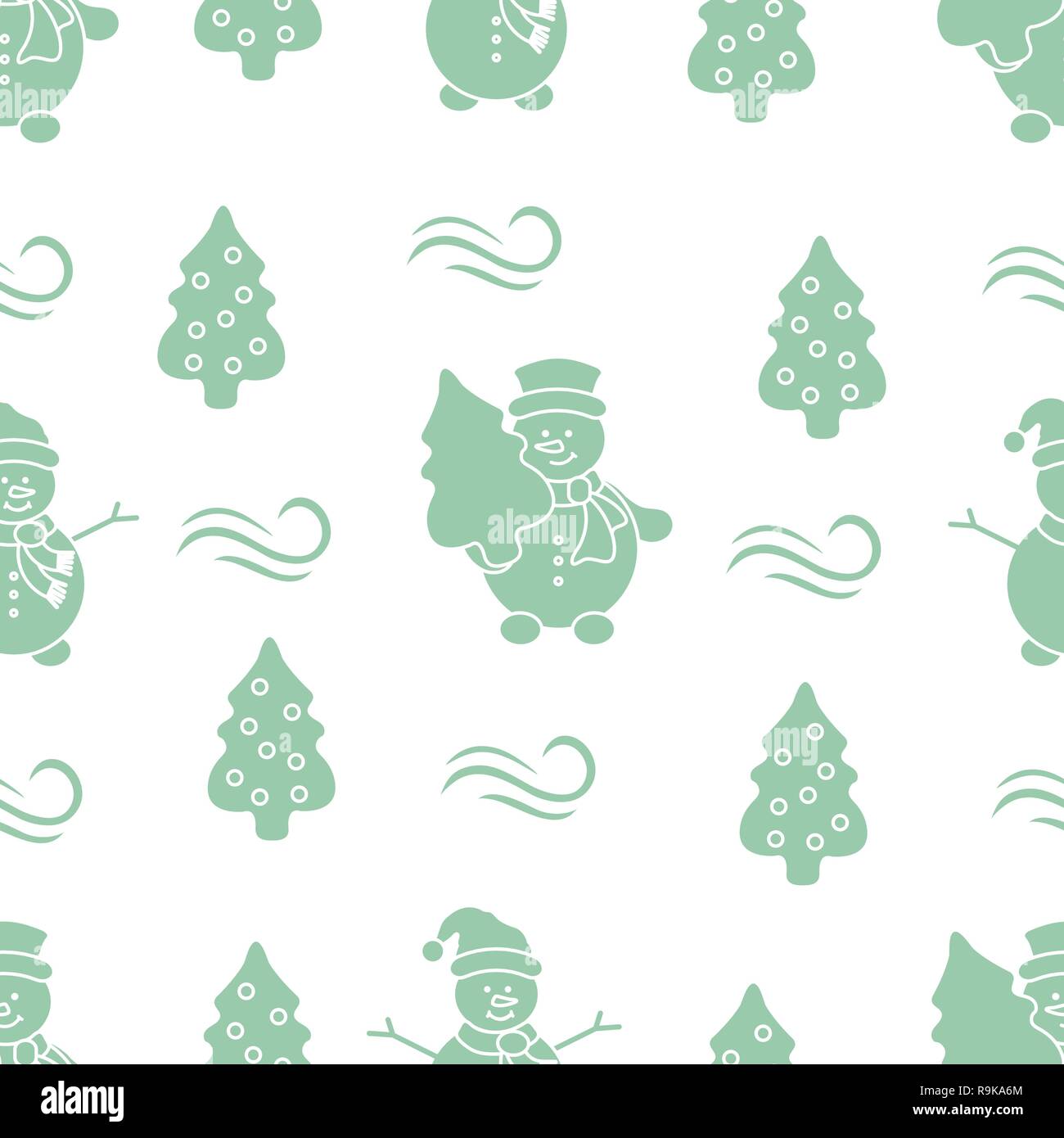 Happy New Year 2019 and Christmas seamless pattern. Vector illustration ...