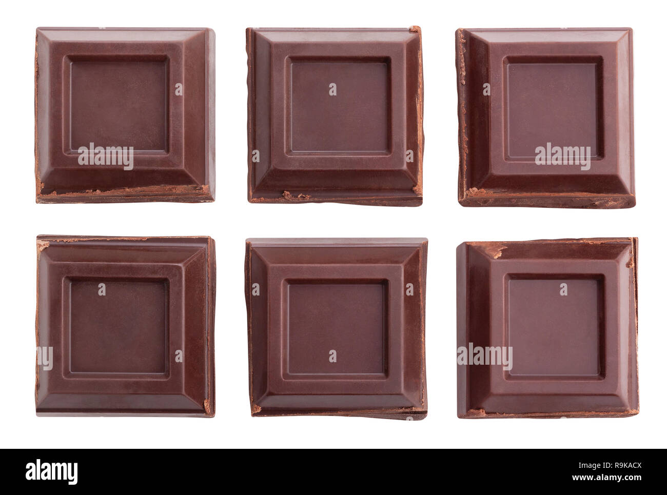 Chocolate top view isolated hi-res stock photography and images - Alamy