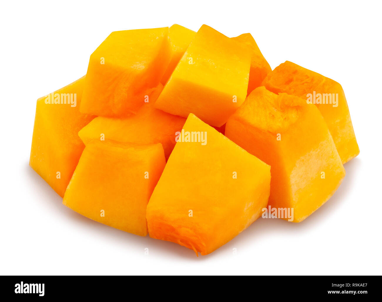sliced butternut squash path isolated Stock Photo - Alamy