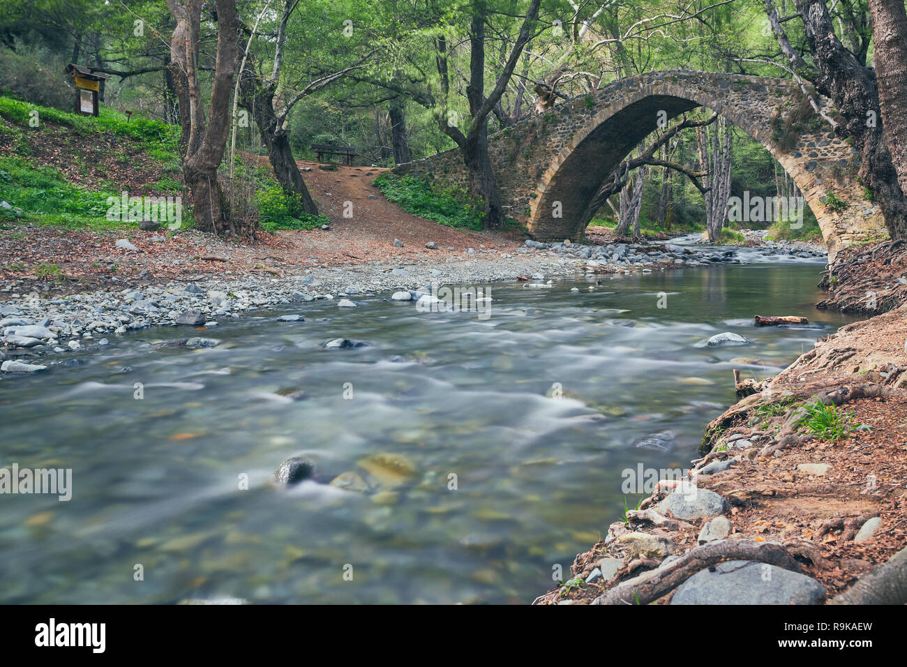 Kelefos Bridge. Most famous of the still remaining medieval bridges in ...