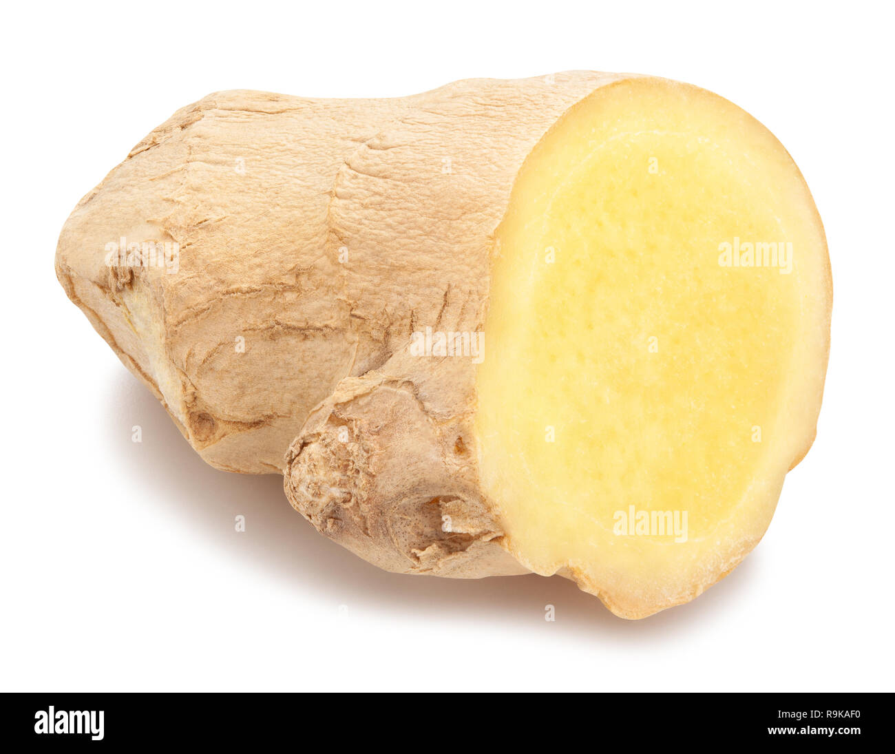 sliced ginger path isolated Stock Photo - Alamy