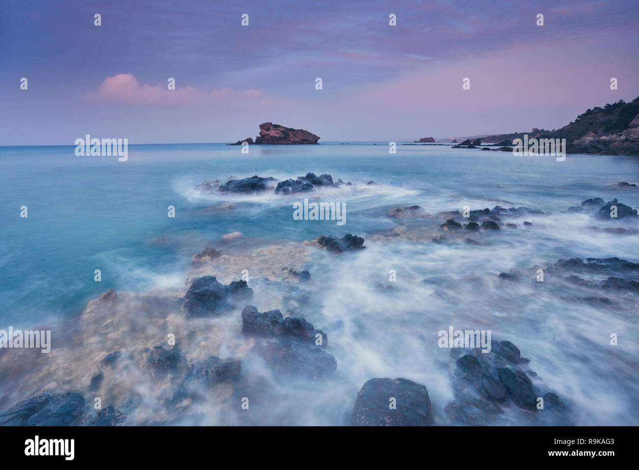 Beach near Aphrodite bath in Polis, Cyprus Stock Photo - Alamy