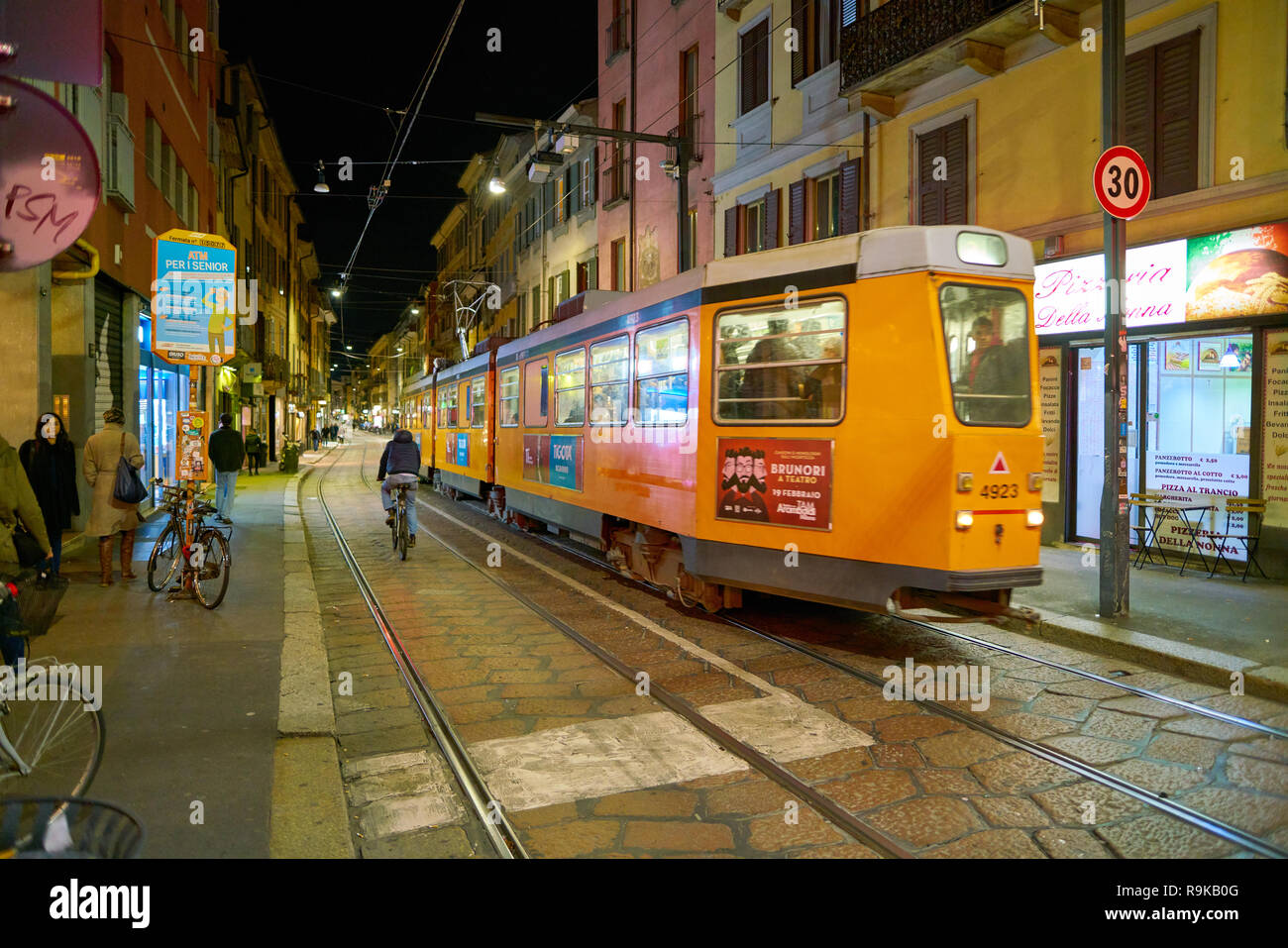 MILAN, ITALY - CIRCA NOVEMBER, 2017: tram in the city of Milan Stock ...