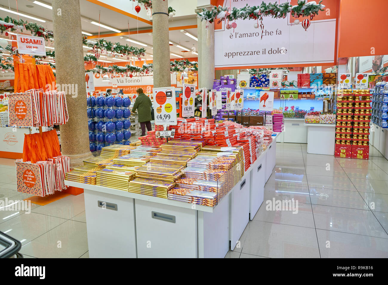 MILAN, ITALY - CIRCA NOVEMBER, 2017: sweets on display at OD Store ...
