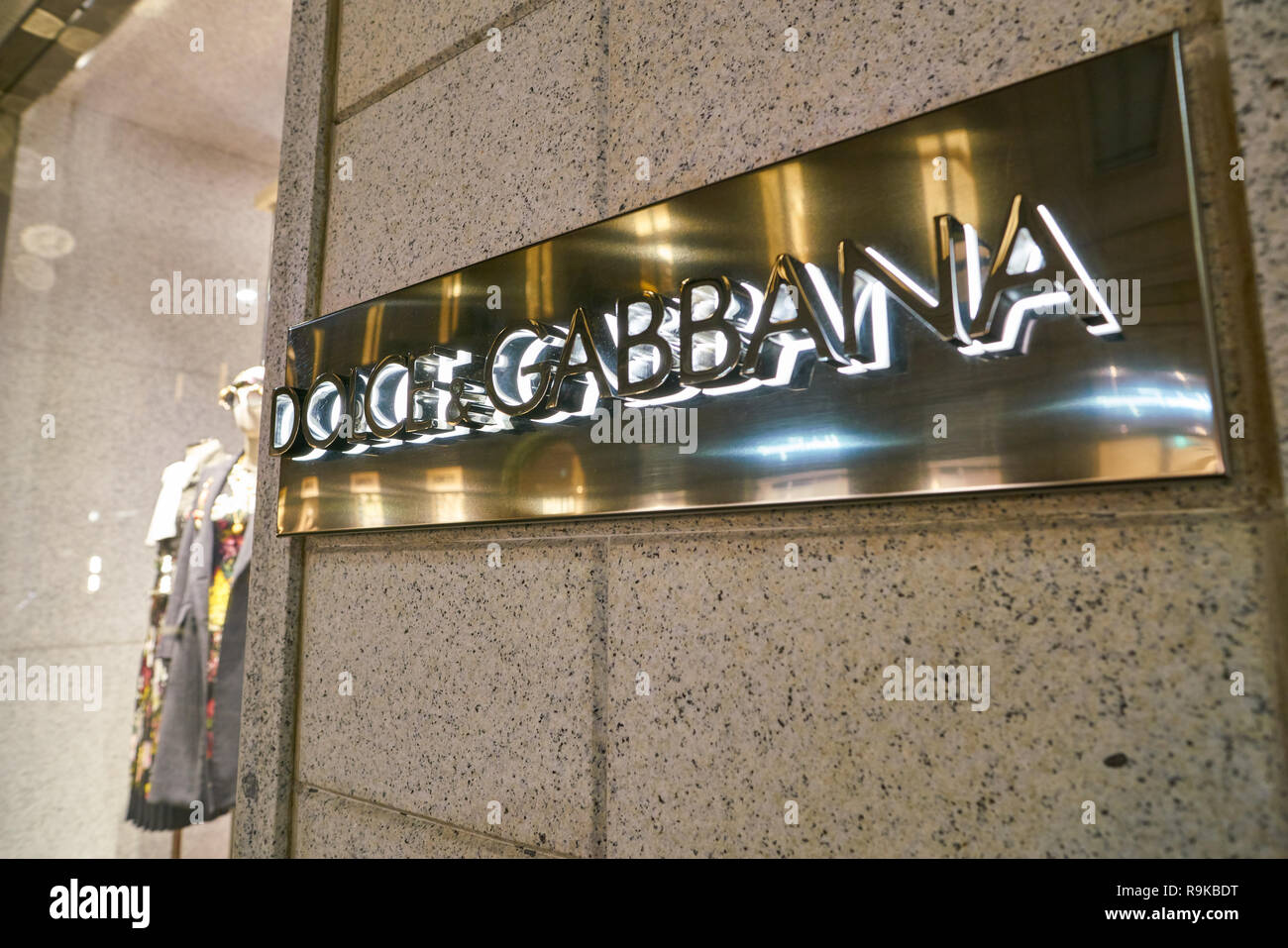 Dolce gabbana sign logo milan hi-res stock photography and images - Alamy