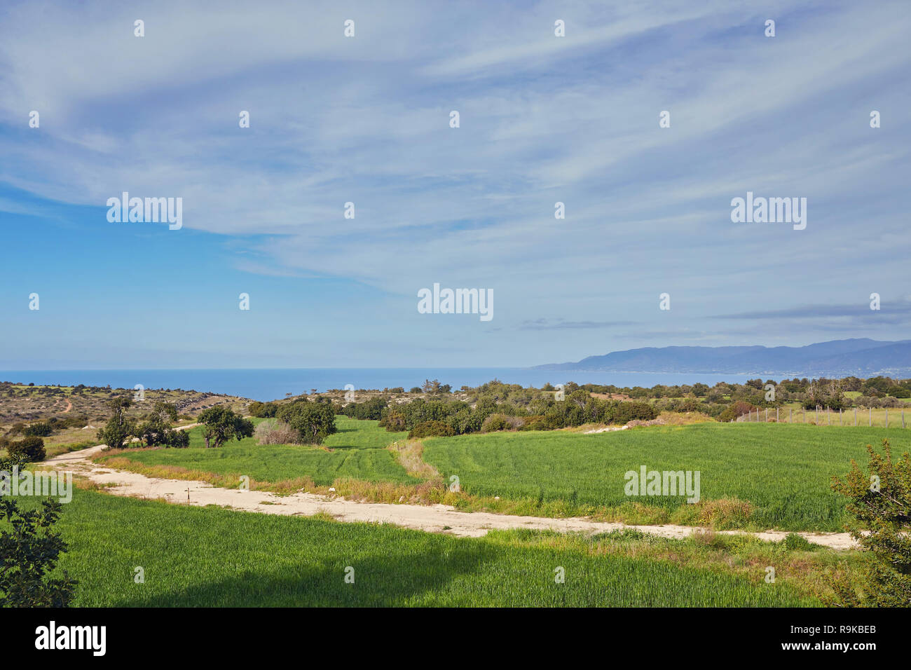 Cyprus Akamas Peninsula National Park mountain's top Stock Photo - Alamy