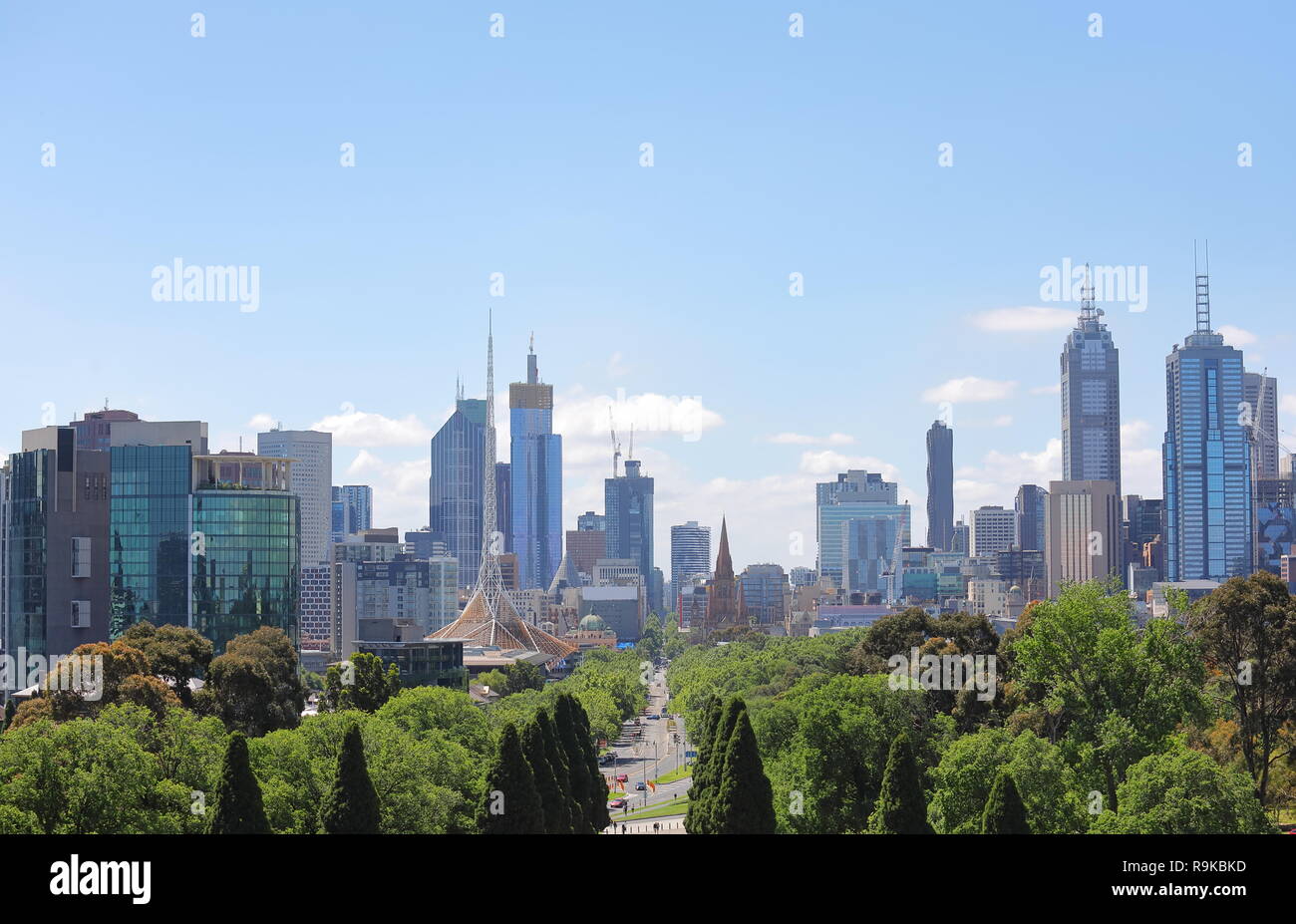 Downtown cityscape Melbourne Australia Stock Photo - Alamy