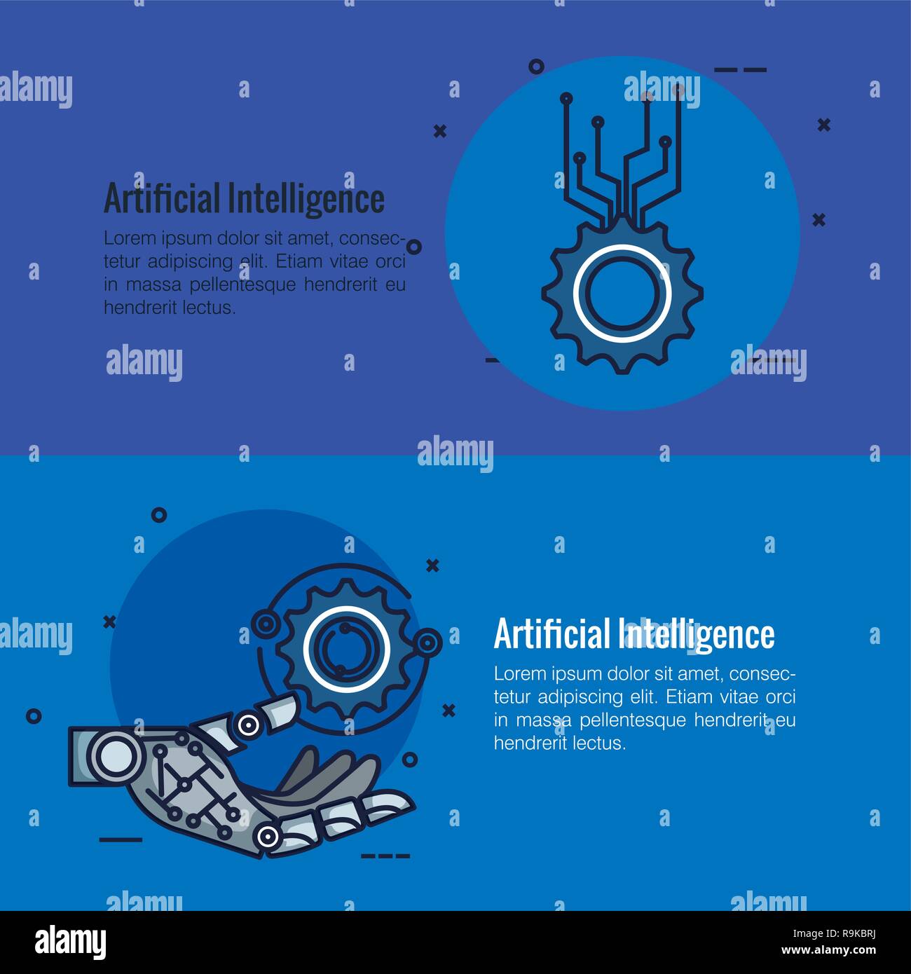 artificial intelligence infographic icons Stock Vector Image & Art - Alamy