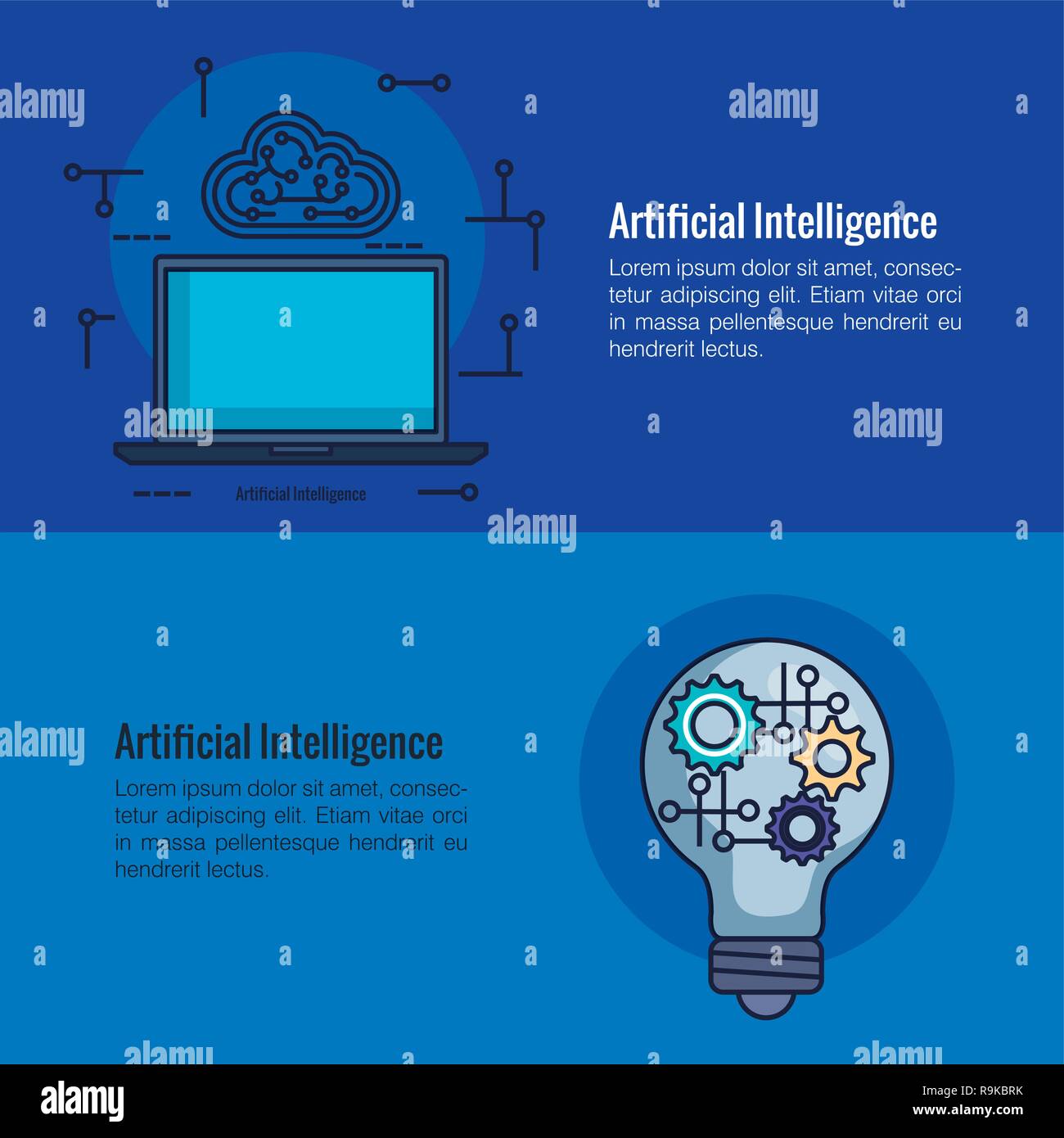 artificial intelligence infographic icons Stock Vector Image & Art - Alamy