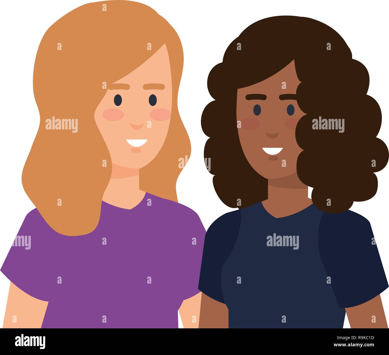 couple of women characters Stock Vector Image & Art - Alamy