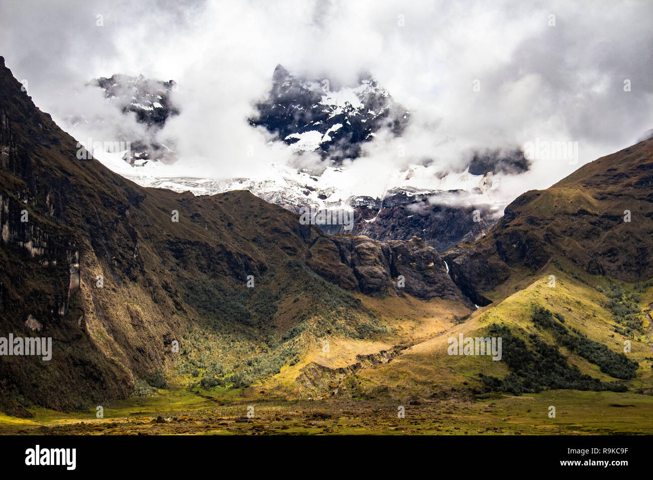 Inside the crater of volcano El Altar, Riobamba, Ecuador Stock Photo ...