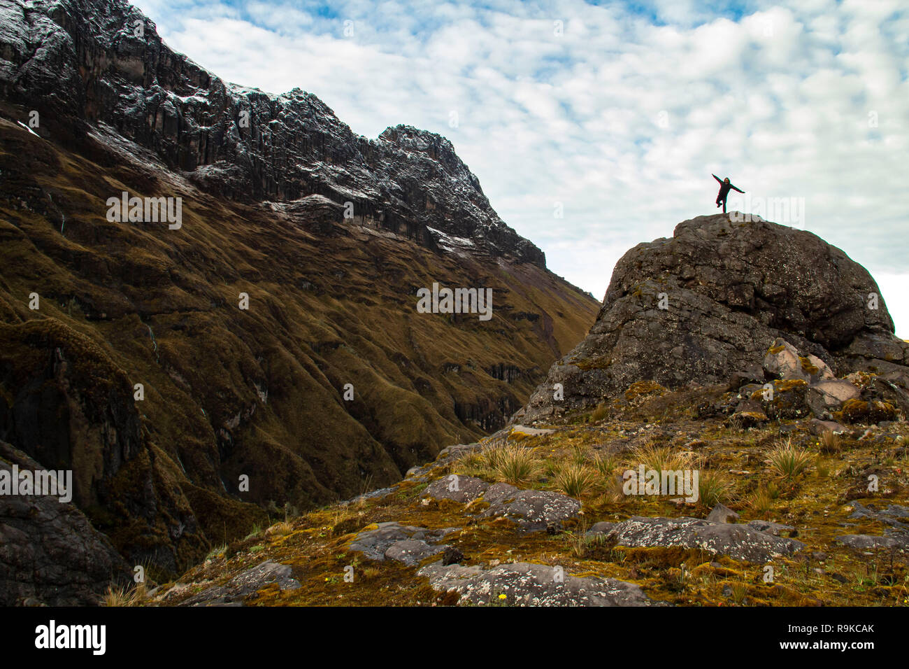 Inside the crater of volcano El Altar, Riobamba, Ecuador Stock Photo ...