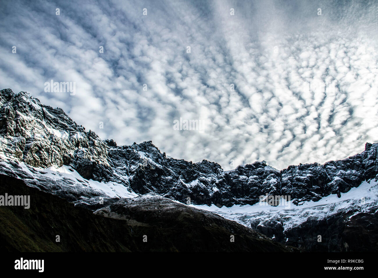 Inside the crater of volcano El Altar, Riobamba, Ecuador Stock Photo ...