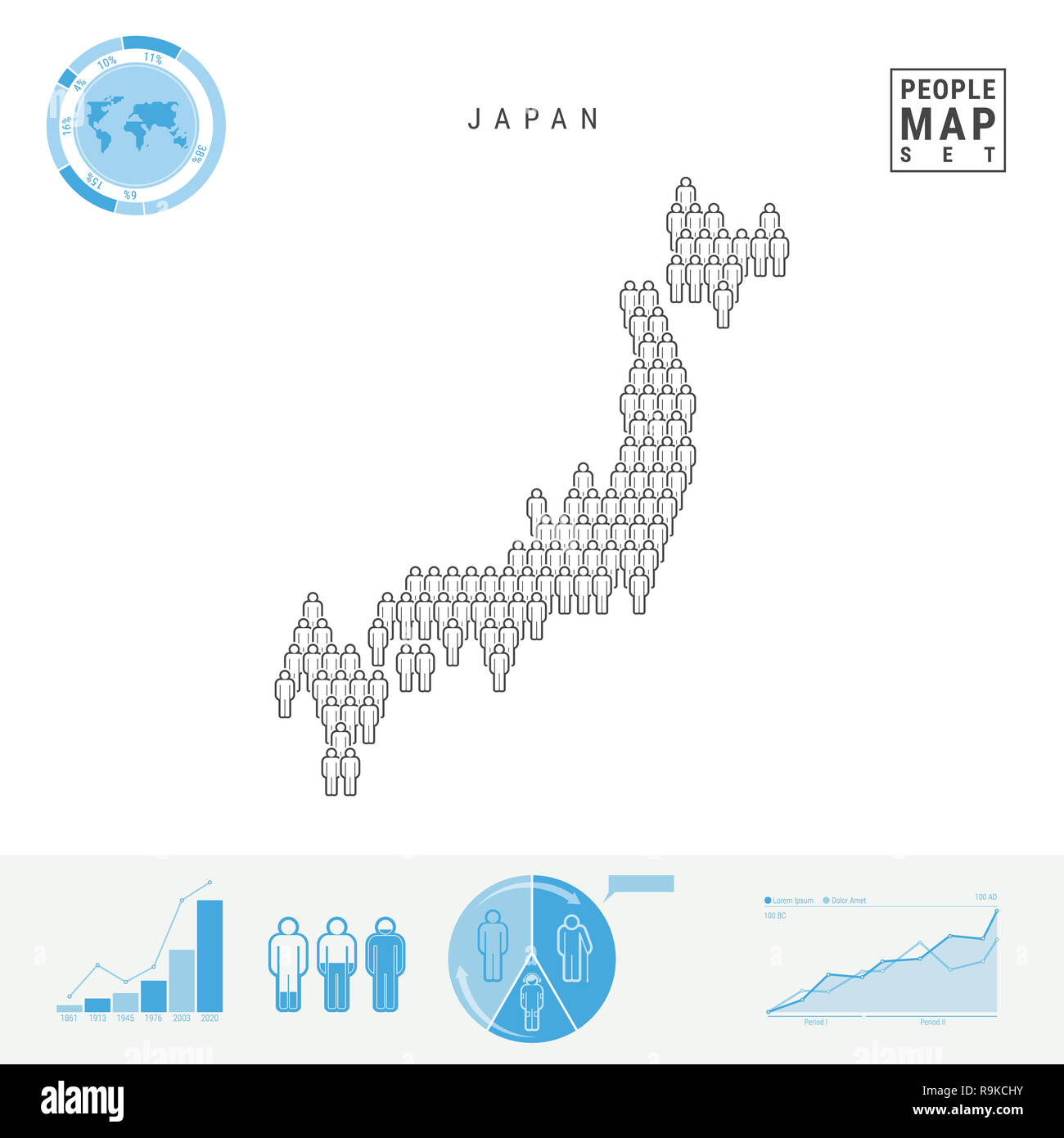 Japan Population Map Map Of Countries : Japan