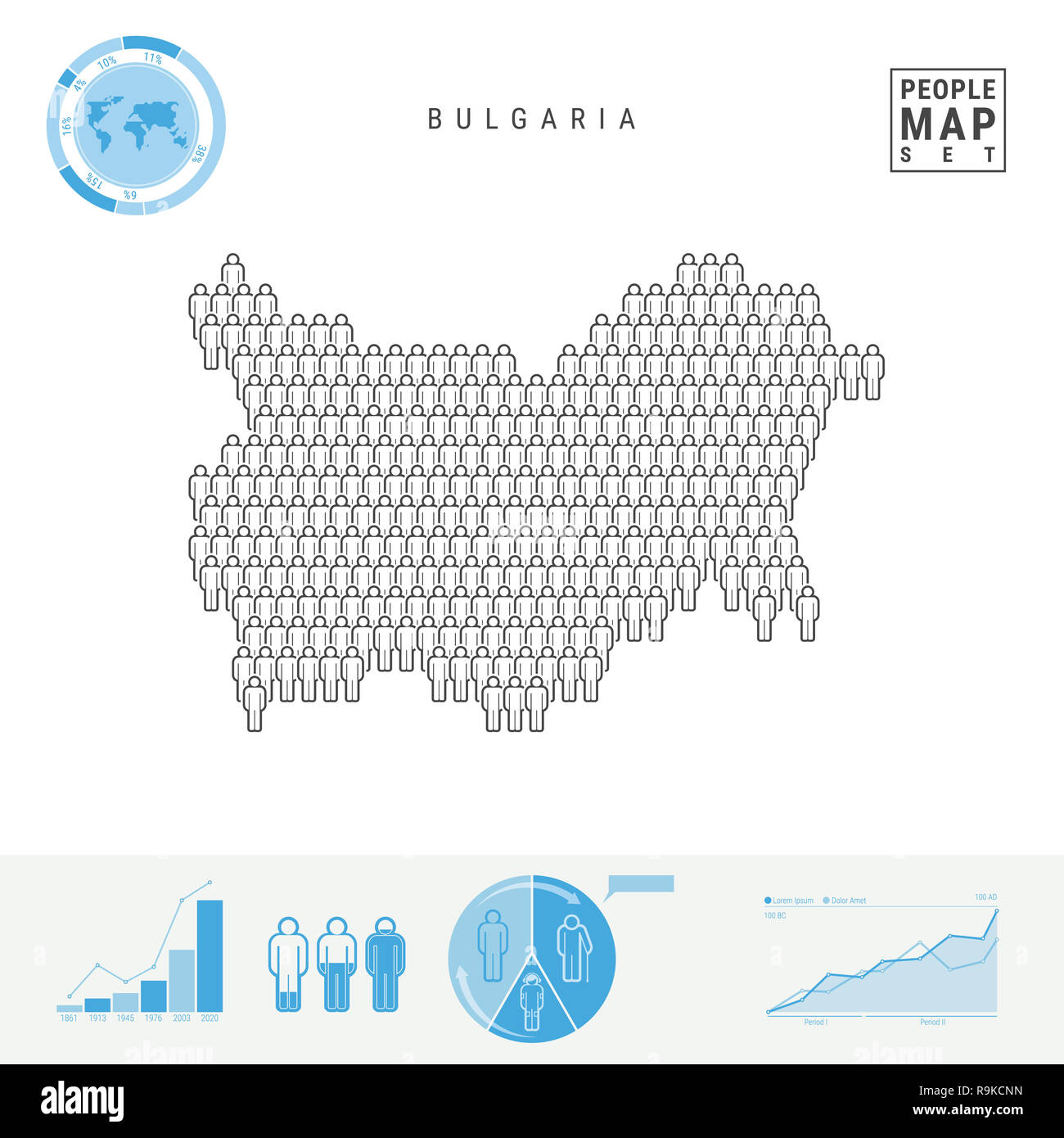 Europe map infographic age hi-res stock photography and images - Alamy