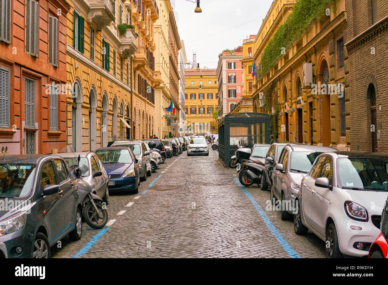 ROME, ITALY - CIRCA NOVEMBER, 2017: Rome urban landscape. Rome is the ...