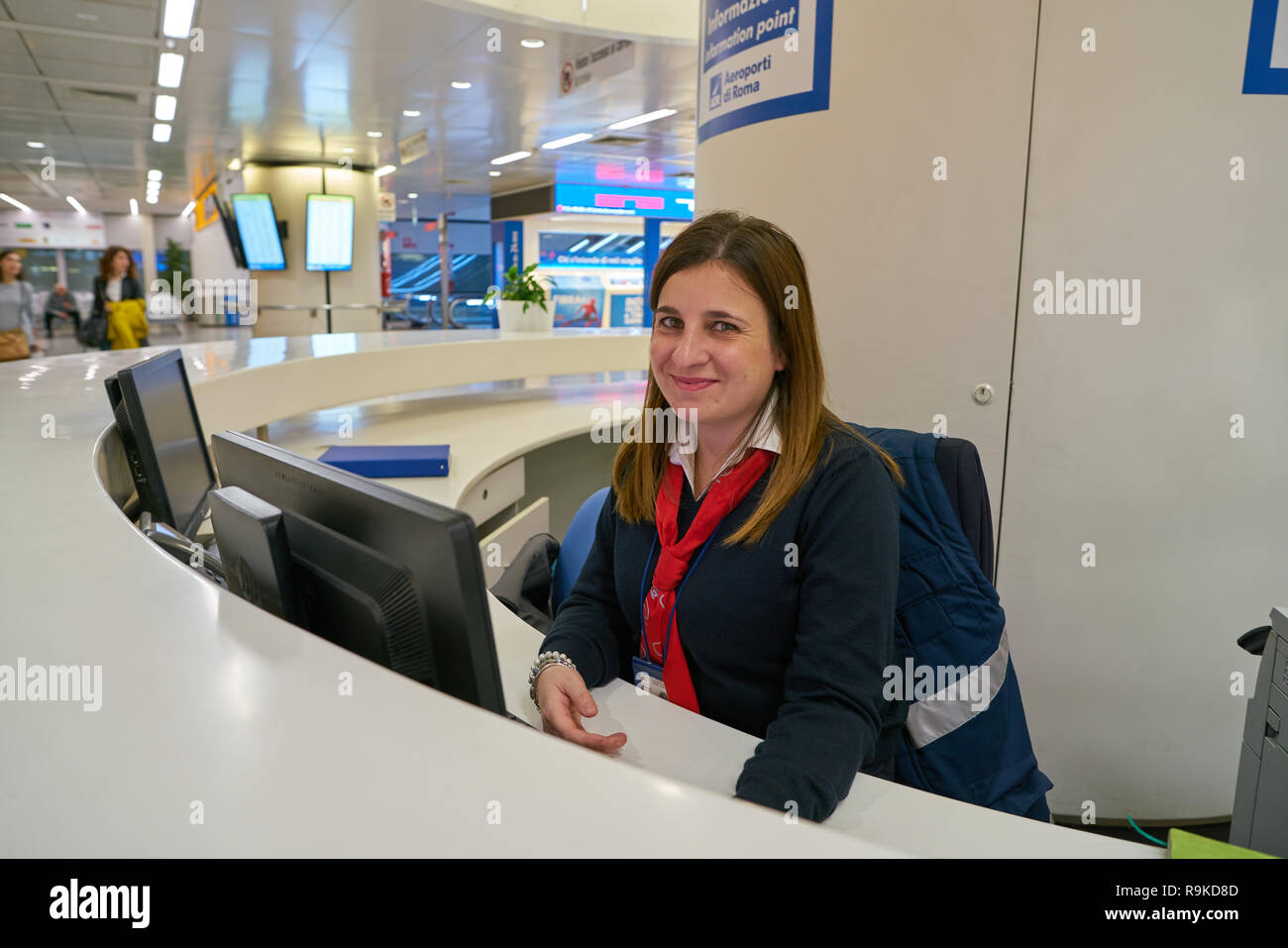 ROME, ITALY - CIRCA NOVEMBER, 2017: indoor portrait of staff in ...