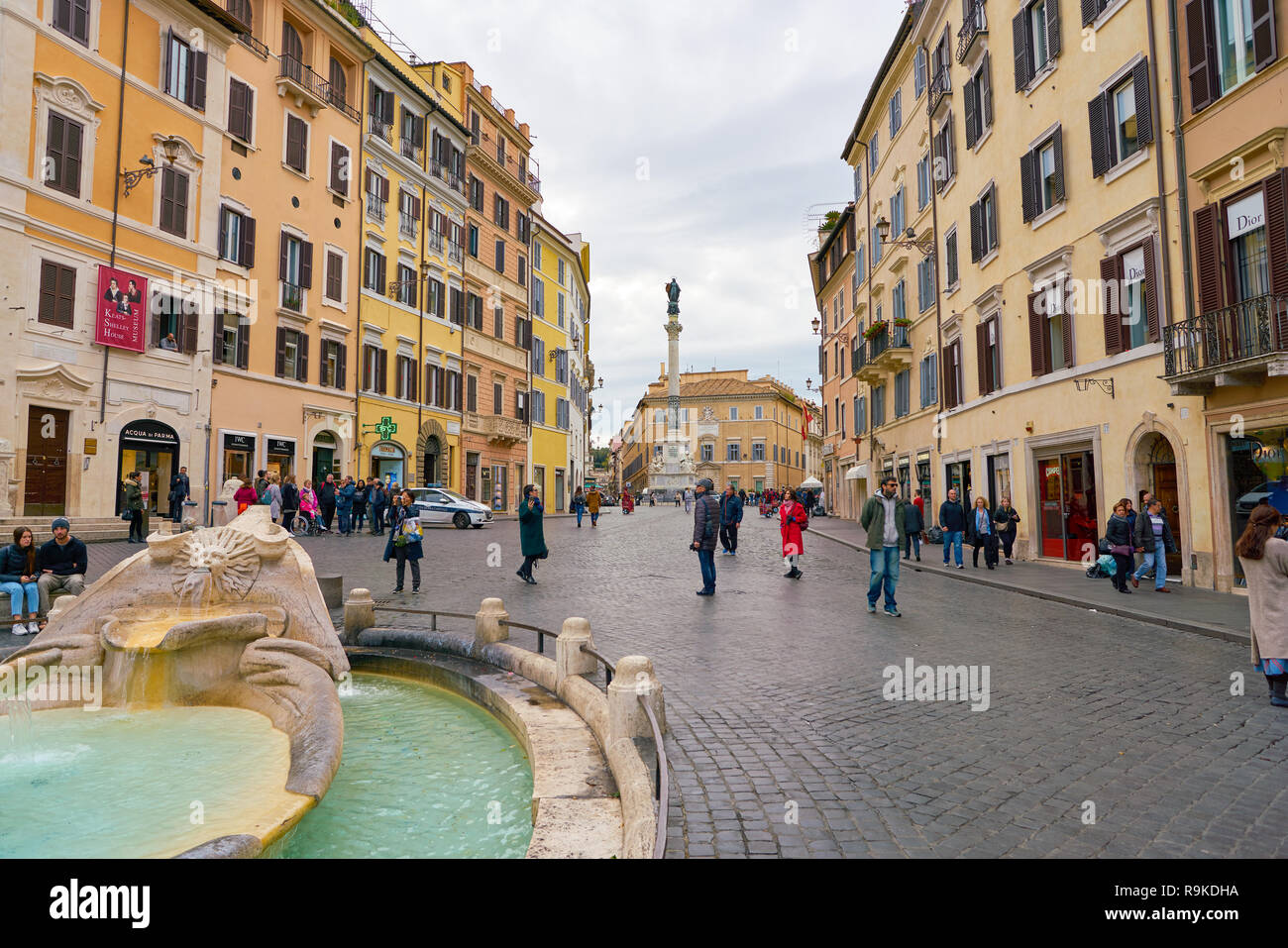 ROME, ITALY - CIRCA NOVEMBER, 2017: Rome urban landscape. Rome is the ...