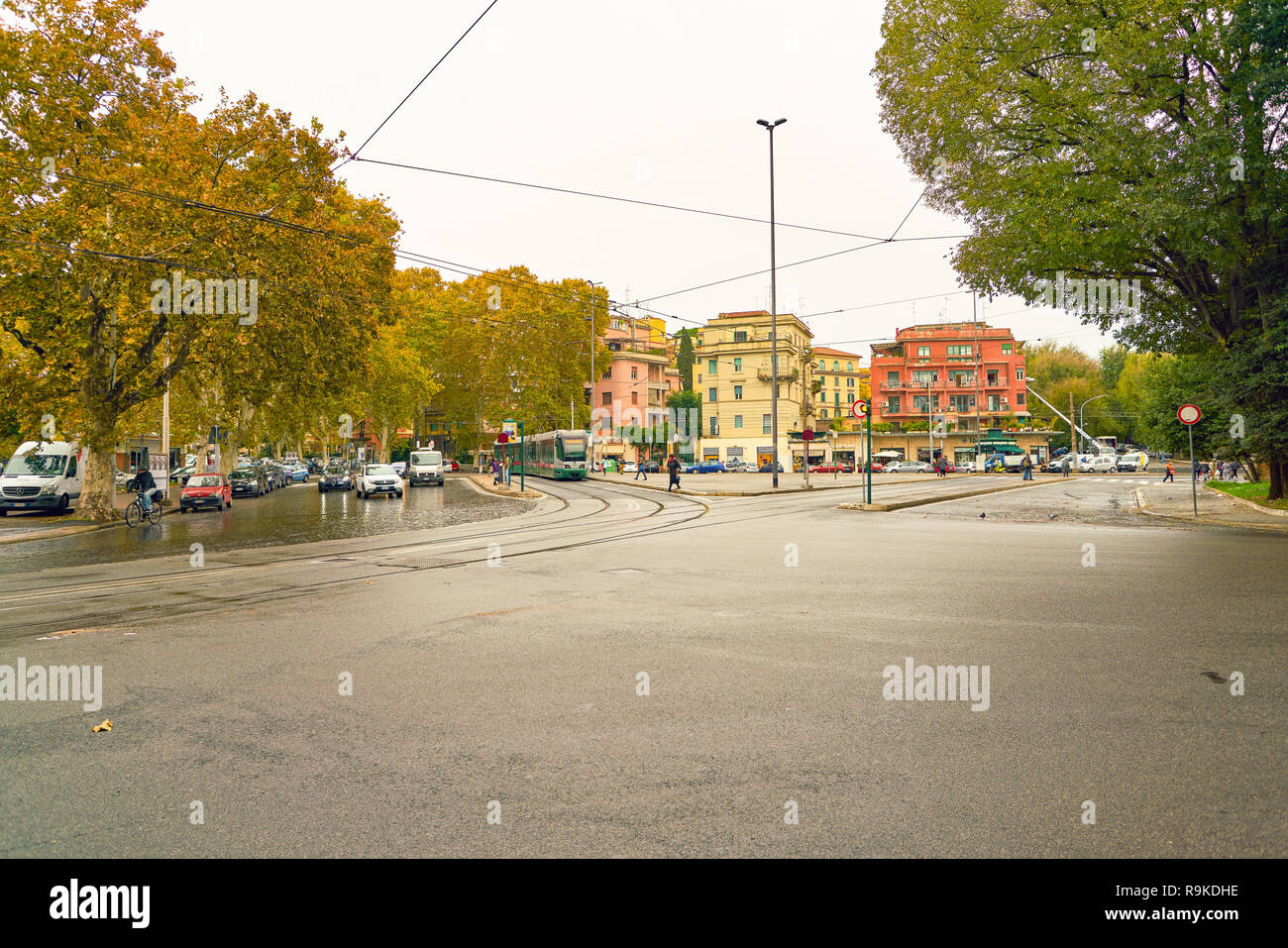 ROME, ITALY - CIRCA NOVEMBER, 2017: Rome urban landscape. Rome is the ...