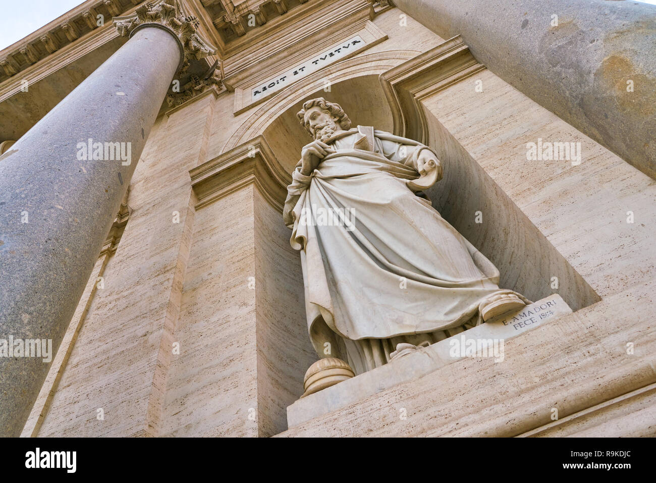 ROME, ITALY - CIRCA NOVEMBER, 2017: close up shot of a building in Rome ...