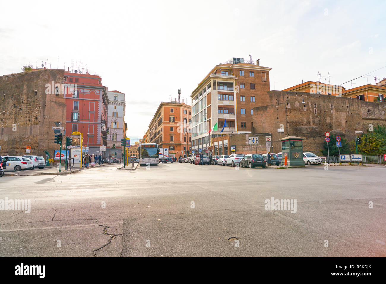 ROME, ITALY - CIRCA NOVEMBER, 2017: Rome urban landscape. Rome is the ...