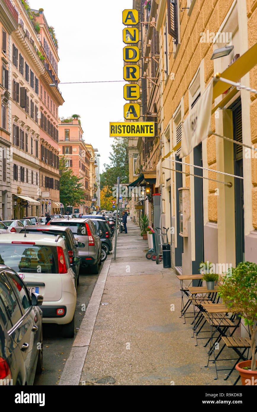 ROME, ITALY - CIRCA NOVEMBER, 2017: Rome urban landscape. Rome is the ...
