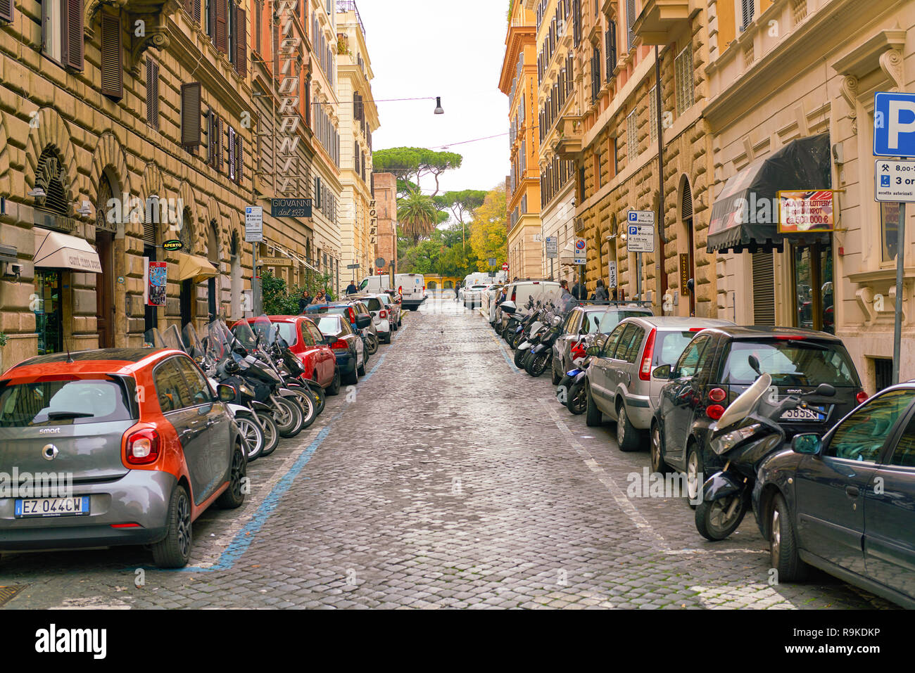 ROME, ITALY - CIRCA NOVEMBER, 2017: Rome urban landscape. Rome is the ...