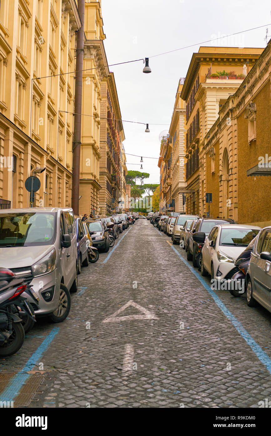 ROME, ITALY - CIRCA NOVEMBER, 2017: Rome urban landscape. Rome is the ...