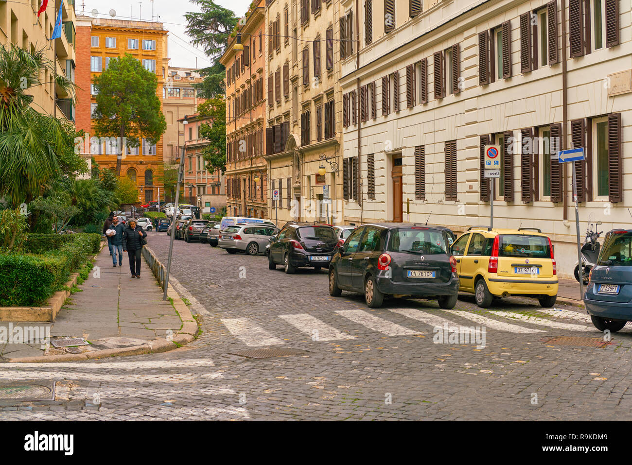 ROME, ITALY - CIRCA NOVEMBER, 2017: Rome urban landscape. Rome is the ...