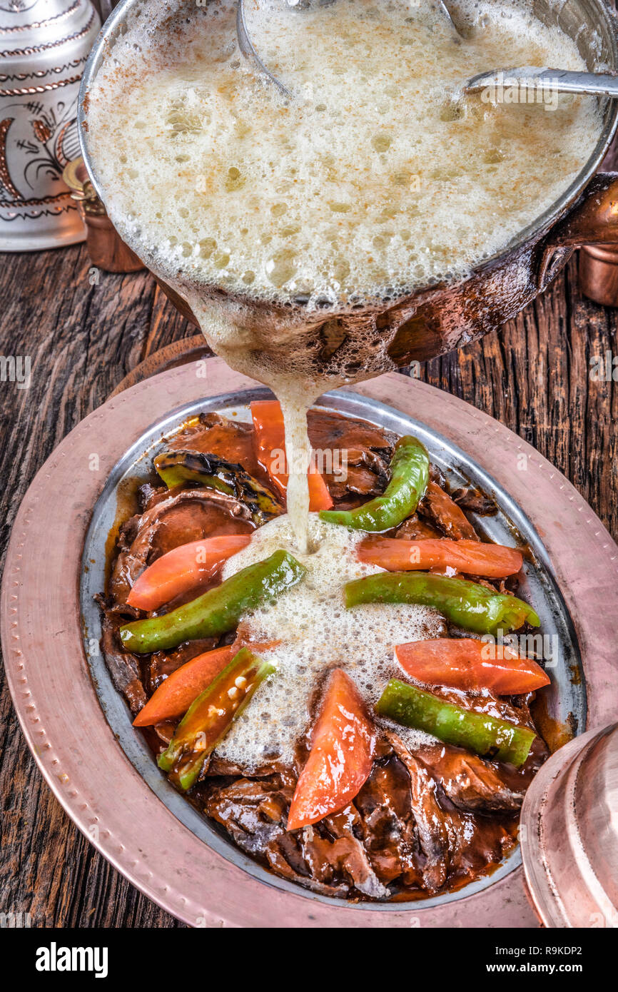 Iskender, translated as Alexander (the Great) Kebab is a well known ...