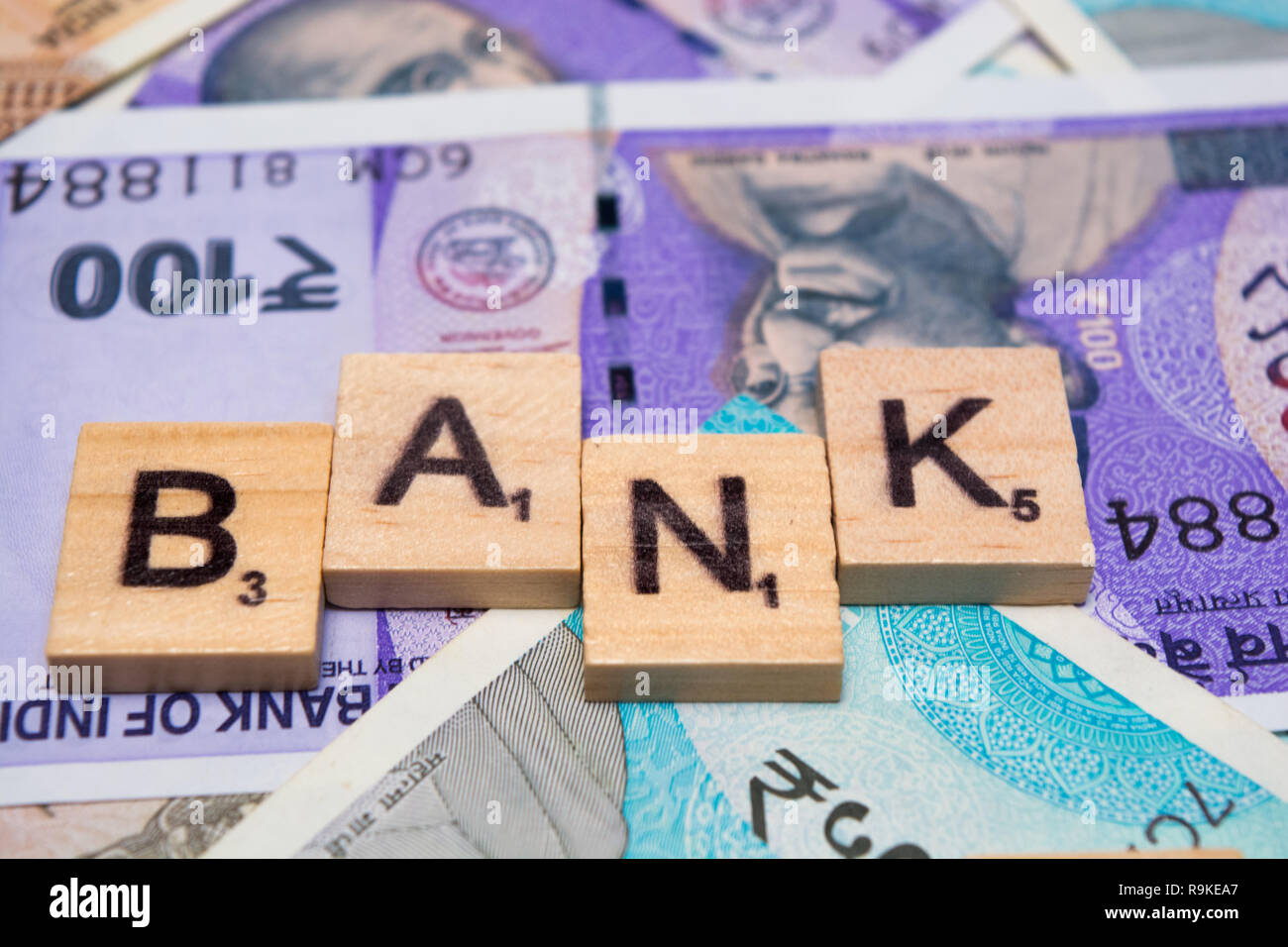 Stack of indian currency notes hi-res stock photography and images - Alamy