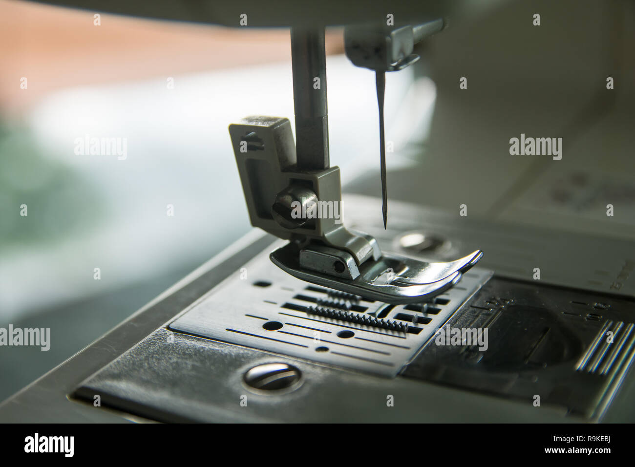 Close up sewing machine Stock Photo - Alamy