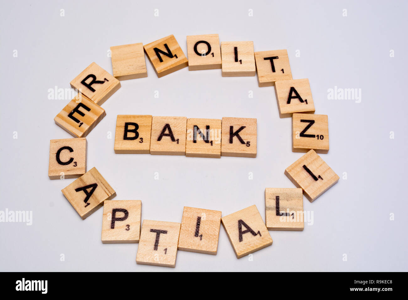 Concept of bank recapitalization on isoalated background Stock Photo ...