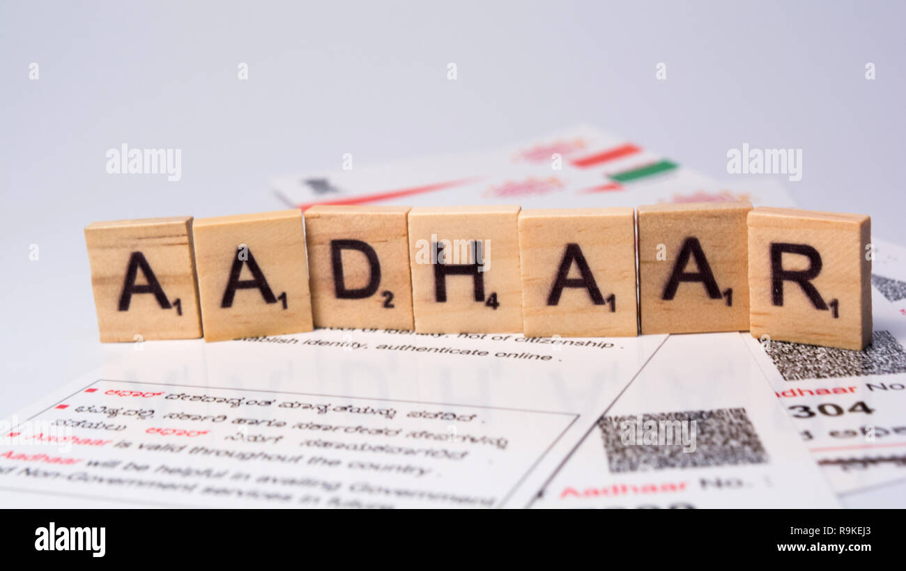 Aadhar card hi-res stock photography and images - Alamy