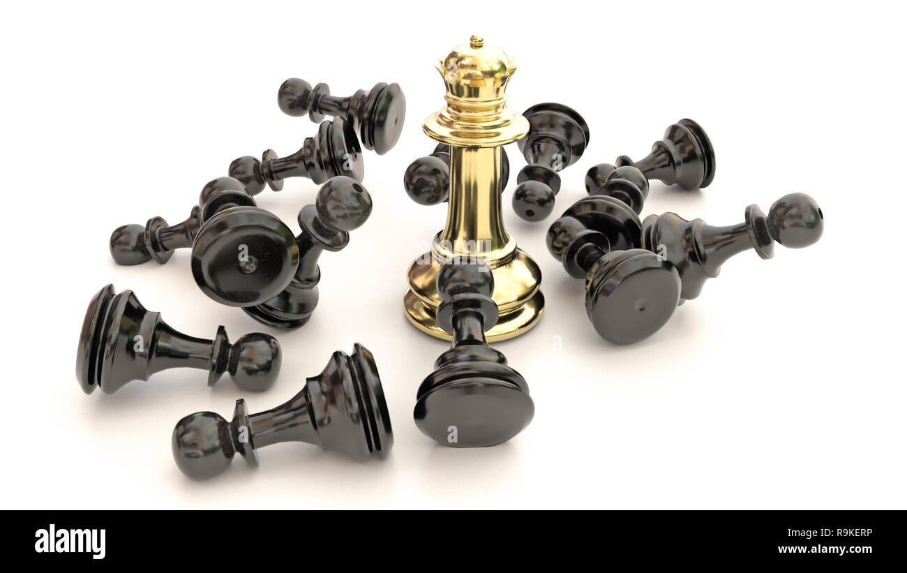 King chess trophy Cut Out Stock Images & Pictures - Alamy