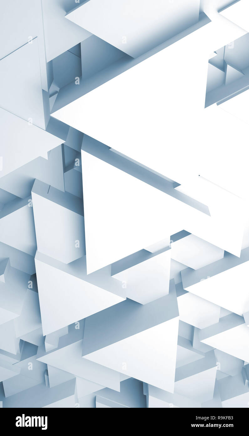 Abstract vertical digital background with triangular blocks pattern on ...