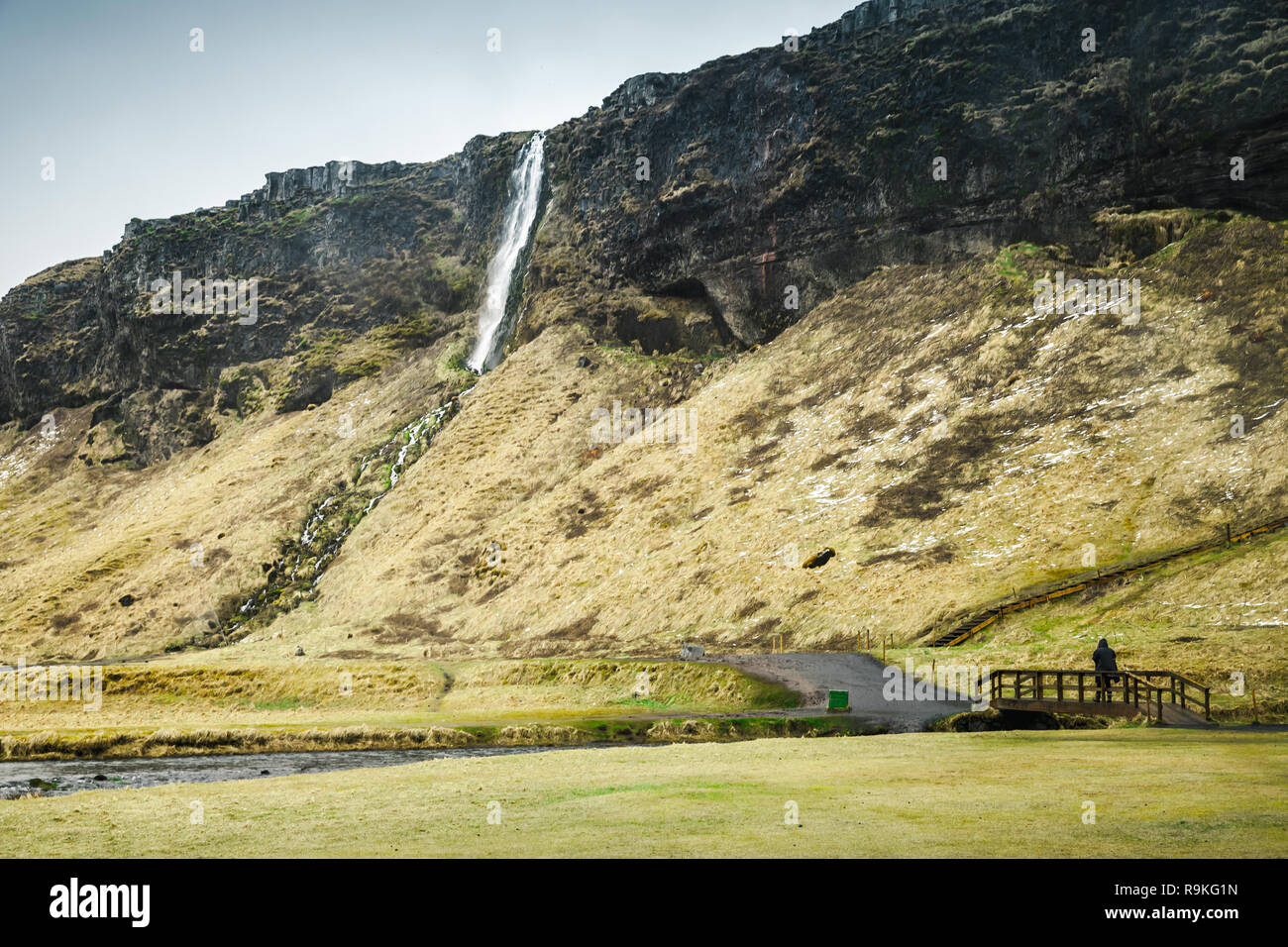 Wild waterfall power iceland landscape hi-res stock photography and ...