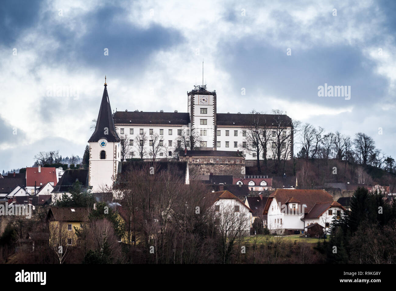 The castle of Weitra, Waldviertel, Niederösterreich, Lower Austria ...