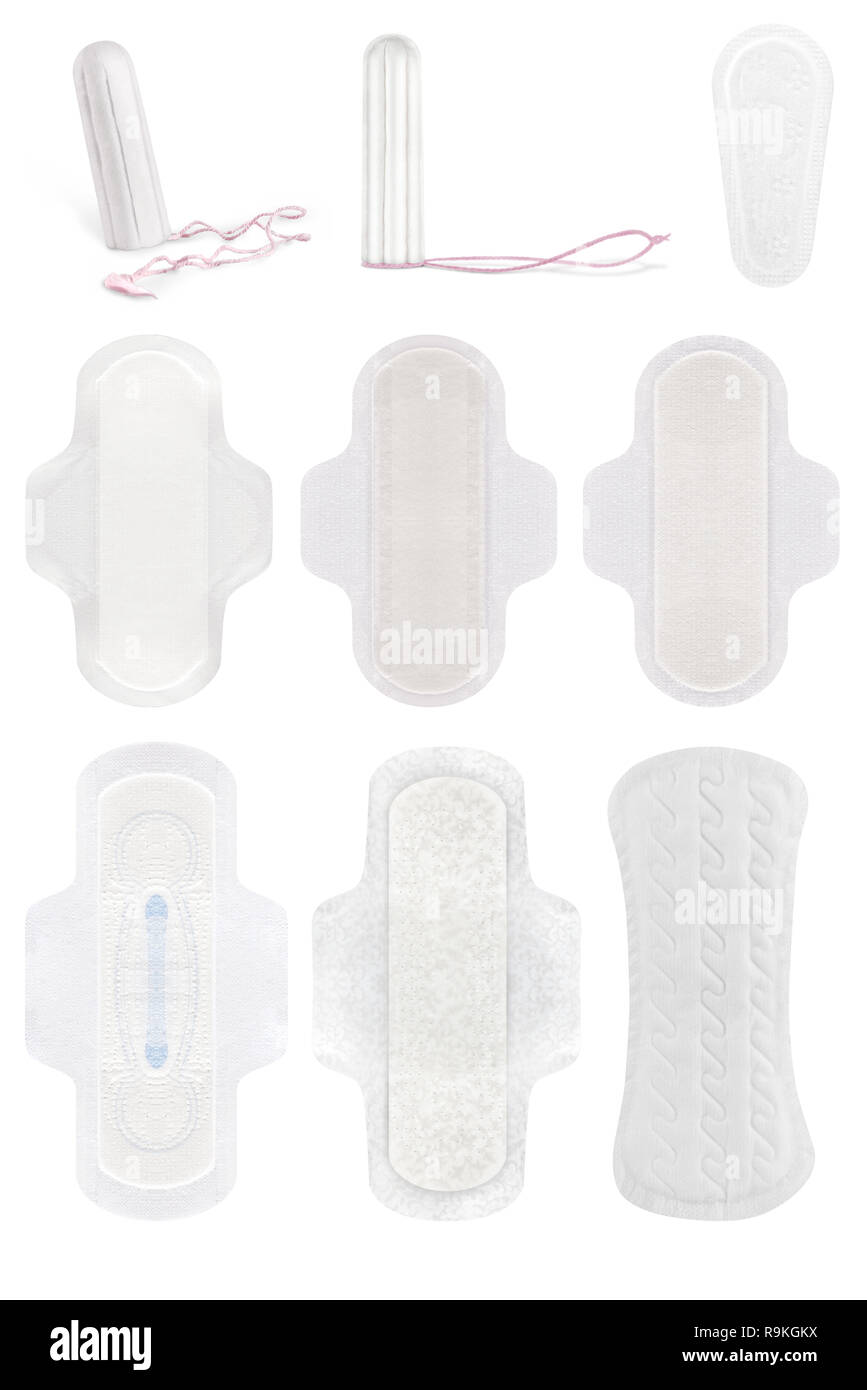 Female sanitary pads Cut Out Stock Images & Pictures - Alamy