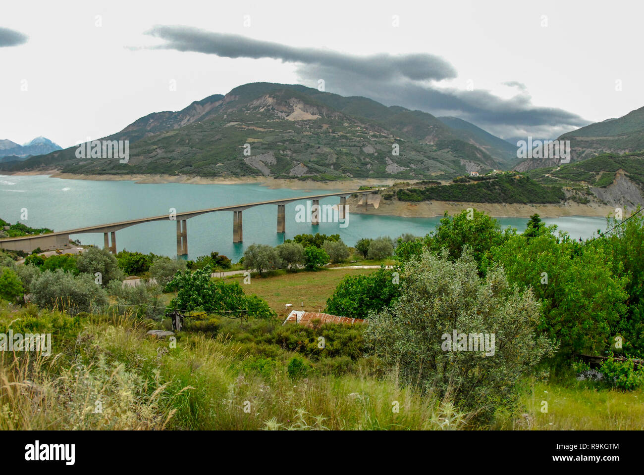 Concrete bridge in Northern Greece Stock Photo - Alamy