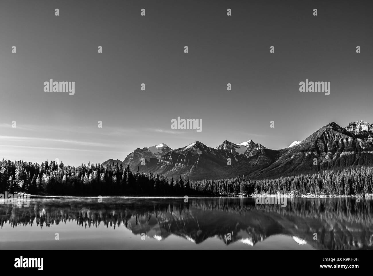 View across breathtaking scenery Black and White Stock Photos & Images ...
