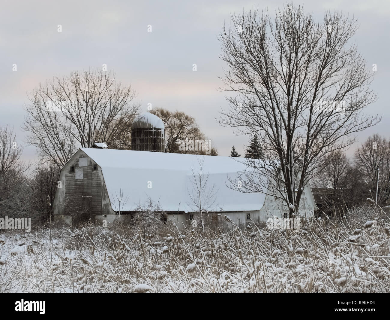Christmas winter farm scene hi-res stock photography and images - Alamy