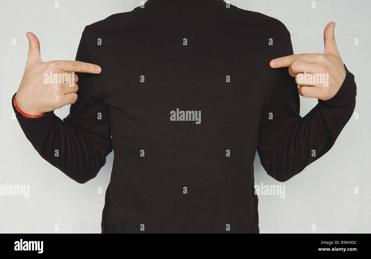 Pointing person tshirt hi-res stock photography and images - Alamy