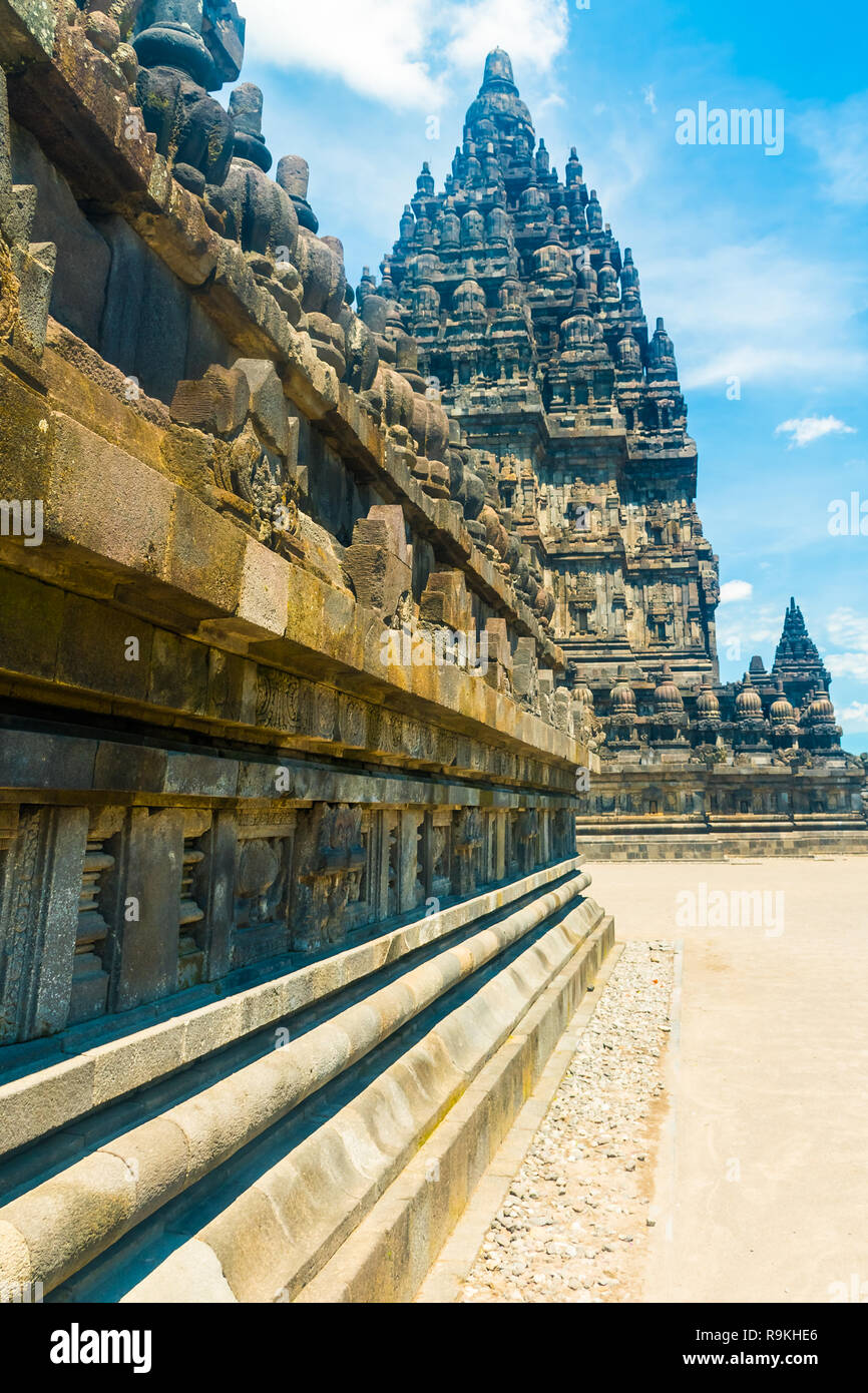 Main temple in ancient mystical old Hindu Prambanan temple near ...