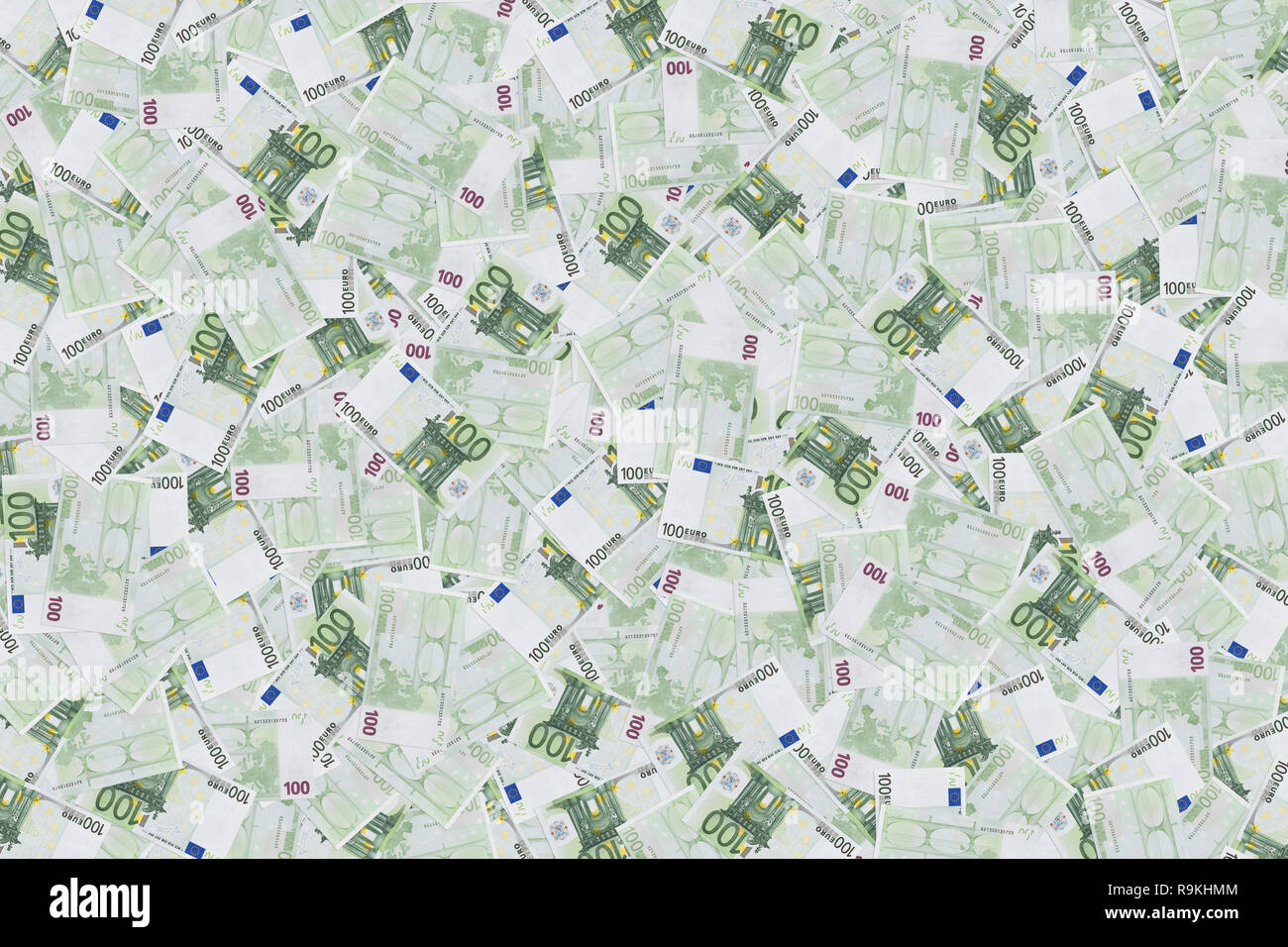 One hundred euro banknote texture background. background of banknotes ...