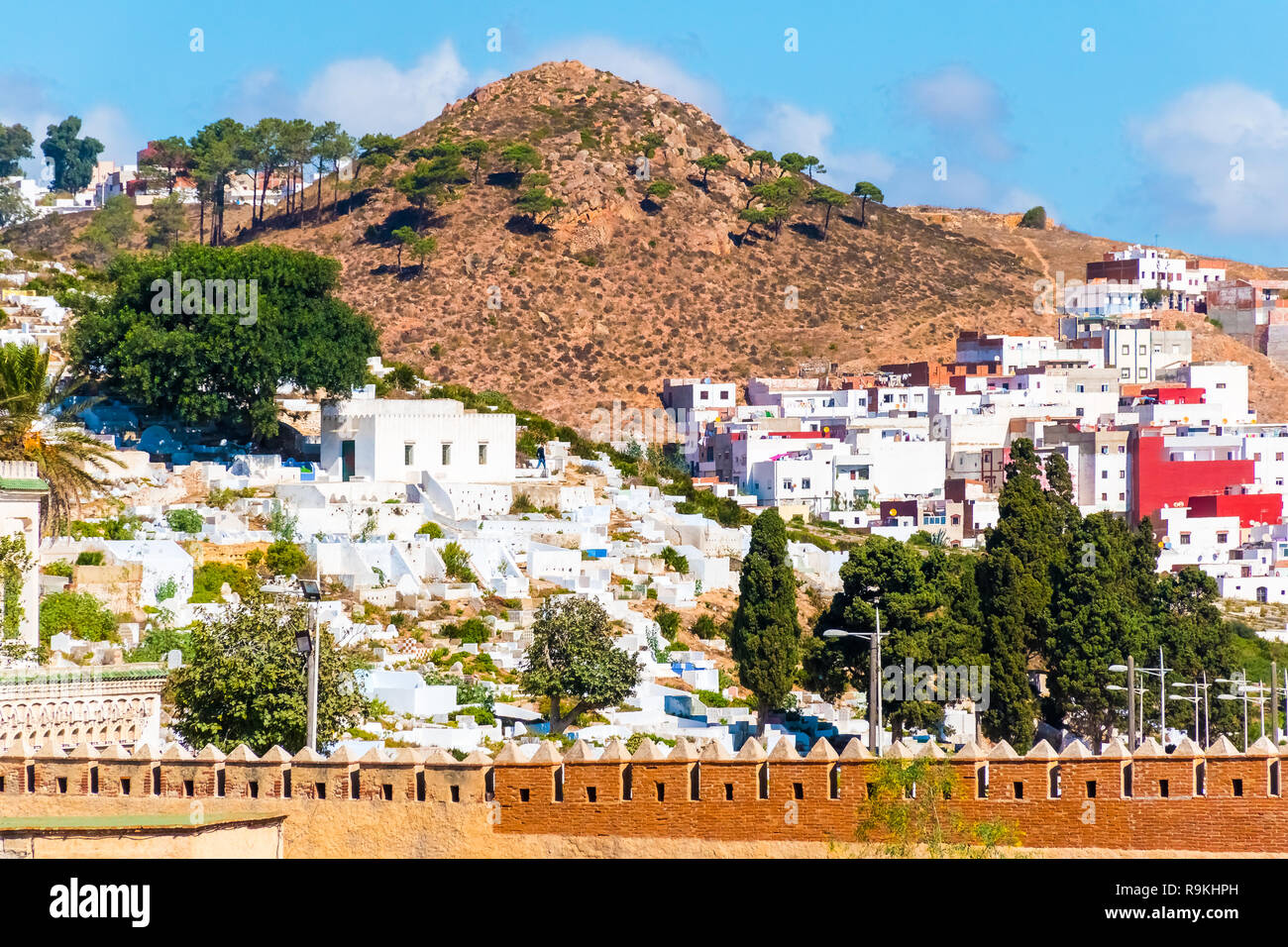 Beautiful view of white color medina o the Tetouan city, Morocco in ...