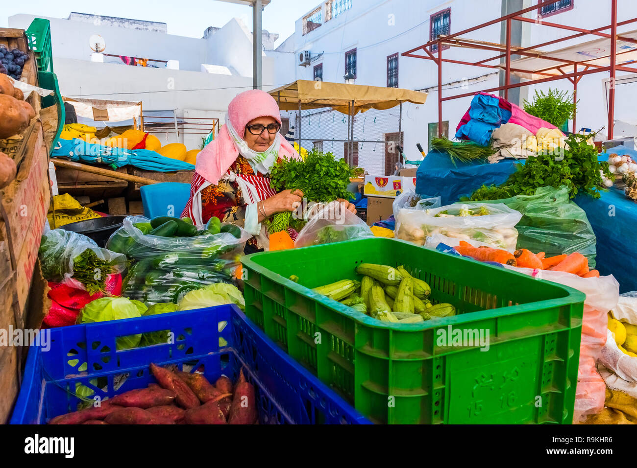 Fruit vegetable shop marrakech morocco hi-res stock photography and ...