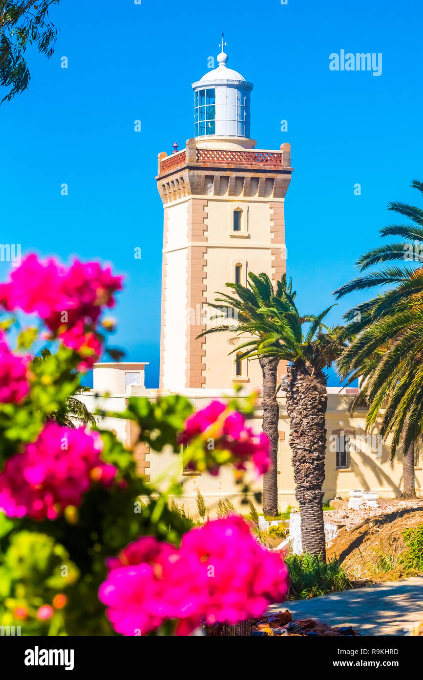 Beautiful Lighthouse of Cap Spartel close to Tanger city and Gibraltar ...